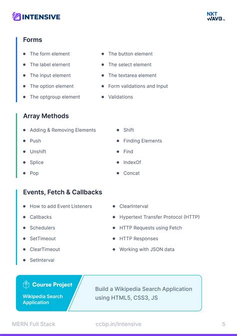 Mern Stack Developer Course Syllabus Pdf