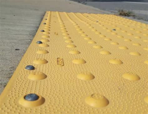 Polymer Surface Applied ADA Detectable Warning Tile Traffic Safety Supply Company