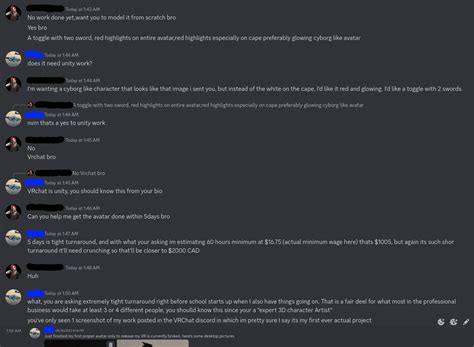 Wants A Full Vrchat Avatar For Only 30 Rchoosingbeggars