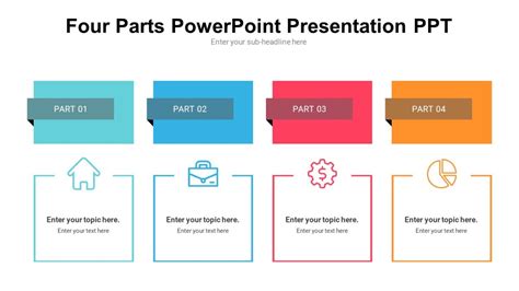 Four Parts Powerpoint Presentation Ppt Pptuniverse