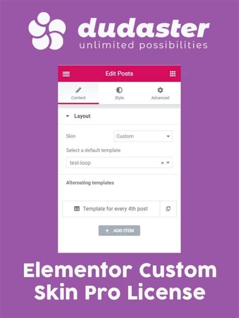 Elementor Custom Skin Pro Original License Original Plugins