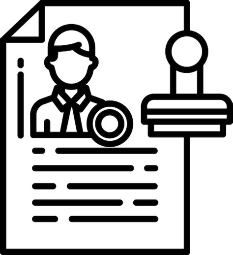 Premium Vector Document Outline Vector Illustration