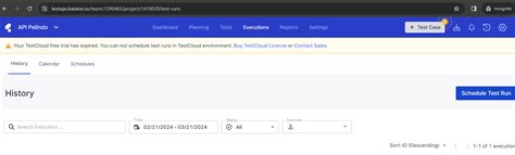 For Schedule Run Test It Just Purchase Katalon Test Cloud Katalon Testops Katalon Community