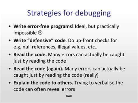Ppt Using A Debugger Powerpoint Presentation Free Download Id6886233