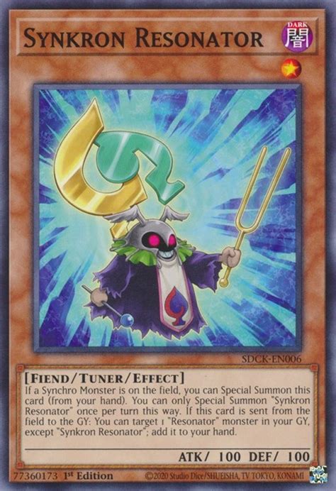 Synkron Resonator Structure Deck The Crimson King Yugioh