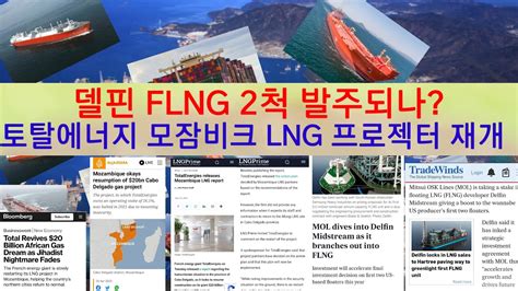 델핀 Flng 2척 발주되나★토탈에너지 모잠비크 Lng 프로젝터 재개 Youtube