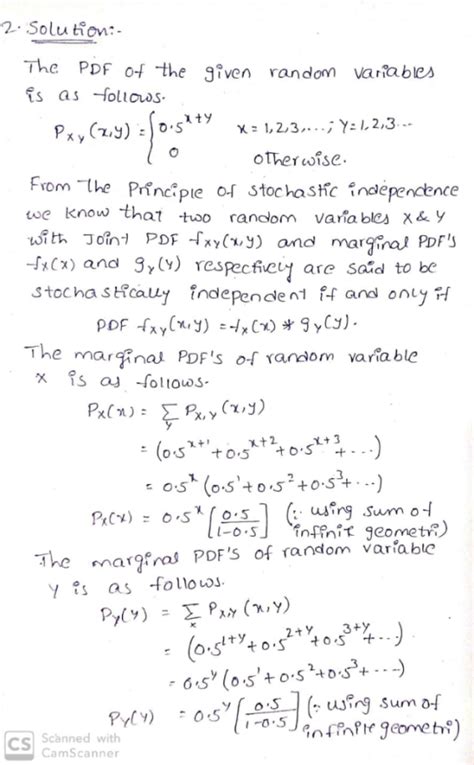 problem 2 consider the following discrete bivariate distribution 0 5