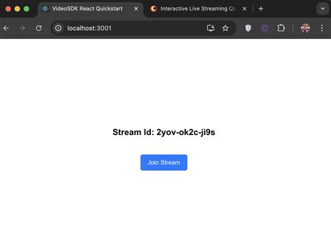 Quick Start With Interactive Live Streaming Videosdk React Video Sdk