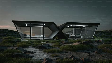 무성한 녹색 들판 위에 앉아있는 두 개의 유리 집 사진 Unsplash의 디지털 이미지 이미지