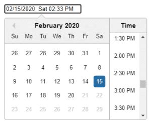 React Datepicker And Timepicker Component With Validation Using React Datepicker Example Application