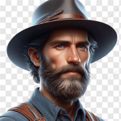 모자를 쓴 남자와 모자를 쓴 남자와 수염을 기르고 있다 남성 Png 일러스트 및 이미지 에 대한 무료 다운로드 Pngtree