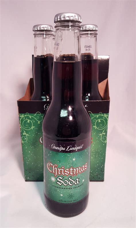Grandpa Lundquist Christmas Soda Pack Of 4 Flavored 12 Fl Oz Beverages
