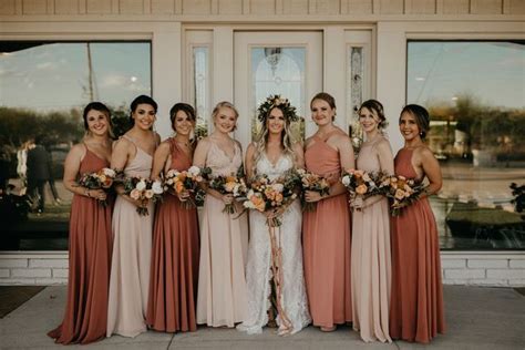 Summer Or Fall Terra Cotta Colors August Wedding Colors Bridesmaid