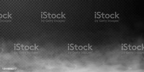 투명 한 검은 색 배경에 고립 된 흰색 연기 퍼프 Png 스팀 폭발 특수 효과 증기 안개 연기 Png의 효과적인 질감 벡터 가루로 빻은에 대한 스톡 벡터 아트 및 기타