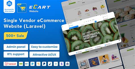 ECart Web ECommerce Store Website With Laravel Net S