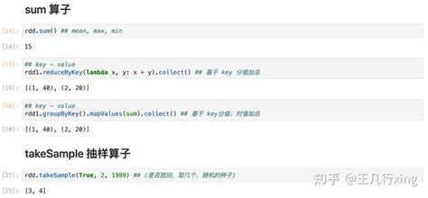 pyspark transformation action 算子详细介绍 知乎