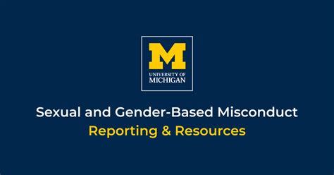 Sexual And Gender Based Misconduct Reporting Sexual And Gender Based Misconduct Reporting And