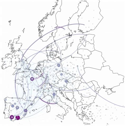 Network Visualization Through Gephi Software Showing The Mobility Flow Download Scientific