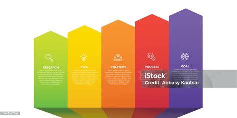 데이터 비즈니스 시각화 요소 배경 템플릿을 위한 비즈니스 타임라인 인포그래픽 단계 4에 대한 스톡 벡터 아트 및 기타 이미지 4 5 계단 Istock