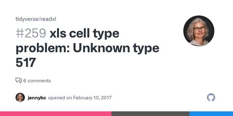 Xls Cell Type Problem Unknown Type 517 Issue 259 Tidyverse Readxl