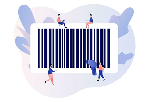 Big Bar Code Handheld Barcode Scanner Tiny People Scan Bar Code