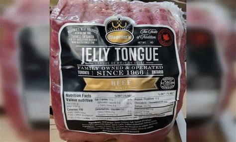 More Beef Jelly Tongue Recalled Due To Listeria Contamination In Mississauga Brampton Toronto