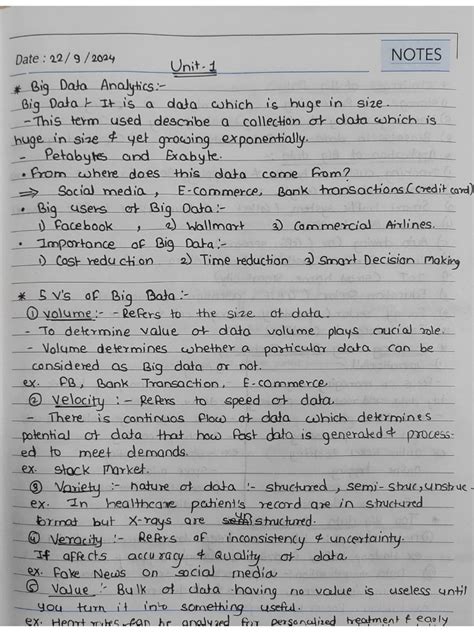 Big Data Analytics Notes Pdf