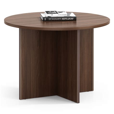 Arrow Base Round Meeting Table Tandc