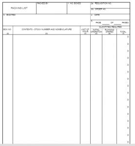 DD Form 1750 Free Word Templates