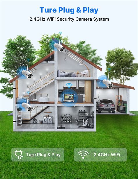25k 5mp Wifi Security Camera System Smart Home Devices