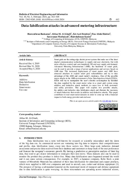 pdf data falsification attacks in advanced metering infrastructure