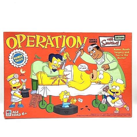 Operation The Simpsons Edition Milton Bradley 2005 Vintage Game