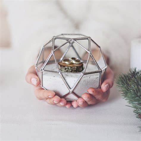 Geometric Ring Box Etsy