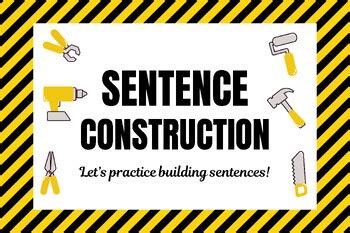 Sentence Construction By MsYvellez TPT