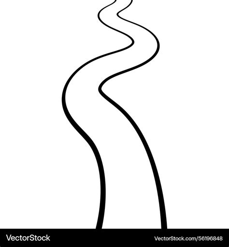 Winding Path Ahead Journey Direction And Open Road