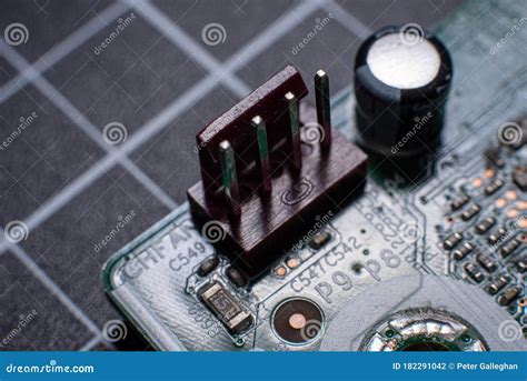 Looking At The Cpu Fan Plug For The Motherboard Socket Stock Photo Image Of Engineering