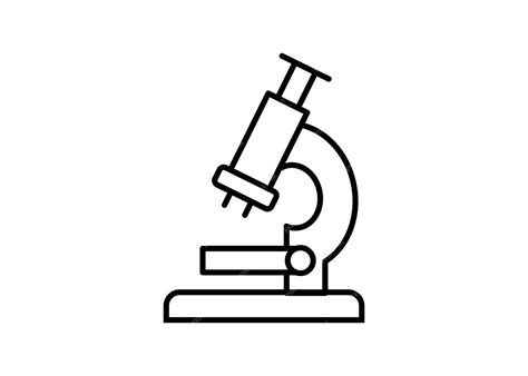 Premium Vector Microscope Icon Line Design Template Isolated