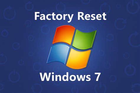 3 Quick Ways To Factory Reset Windows 7 Without A Password