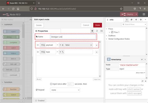 controle o arduino usando node red arduino e cia