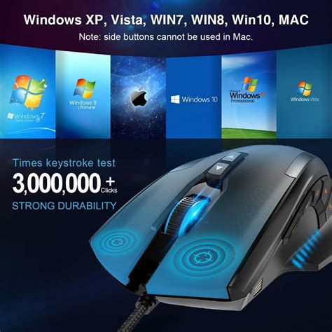 TeckNet M009 Gaming Mouse With 16400 DPI Wired RGB LED Backlit Computer Mice Computers Tech