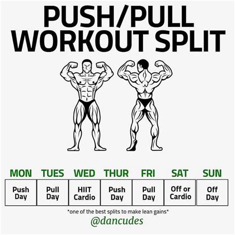 Pushpull Workout Split Rwar2fit