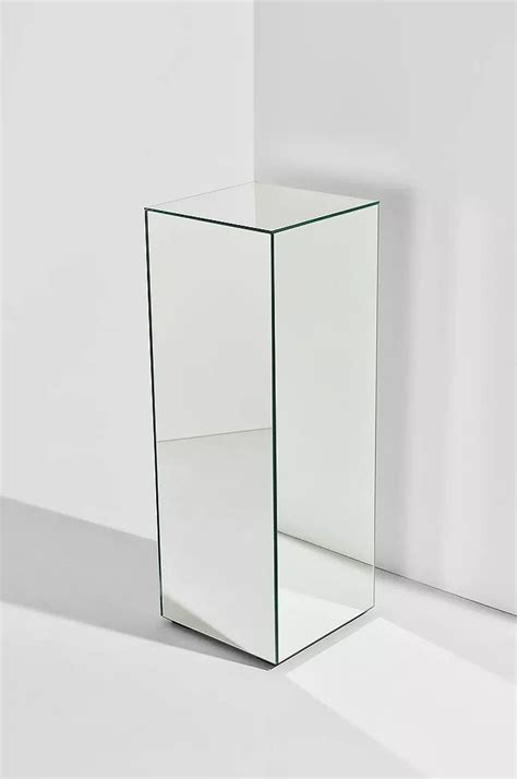 Modern Glass Cube Trash Can