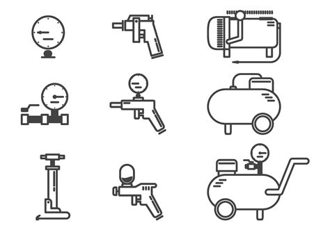 Air Compressor Accessories Icon Vectors 139607 Vector Art At Vecteezy