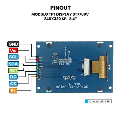 Modulo TFT Display ST7789V 240x320 SPI 2 4 2 8 UNIT Electronics