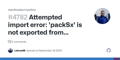 Attempted Import Error PackSx Is Not Exported From Mantine Core
