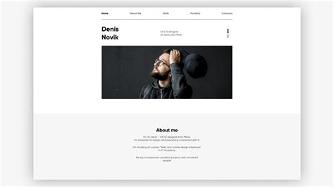 Simple Responsive Personal Portfolio Website Using Html Css And Javascript Youtube