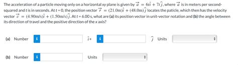 Solved The Acceleration Of A Particle Moving Only On A Chegg