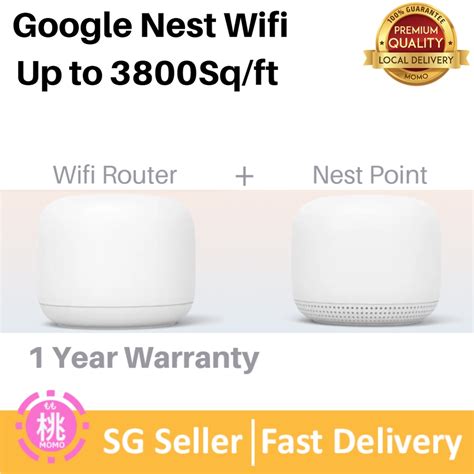 Google Nest WiFi Router Nd Gen Up To Sqft Coverage Year Warranty Shopee Singapore