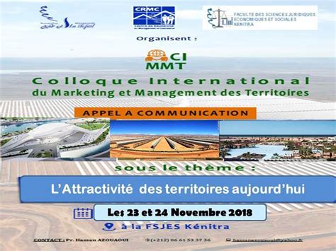 Colloque International En Marketing Et Management Des Territoires