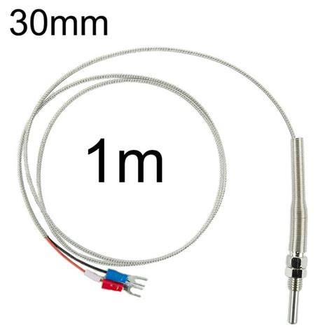 K Type Thermocouple Probe Temperature Sensor Controller Sensor Sensor Probe 30mm Wire 1m